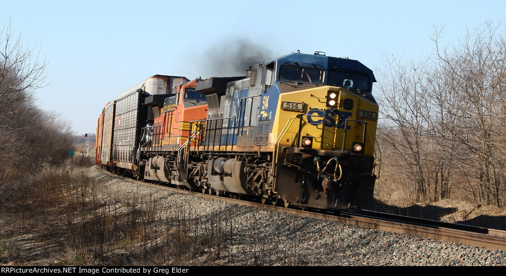 CSX 514 west of Peabody,#KS